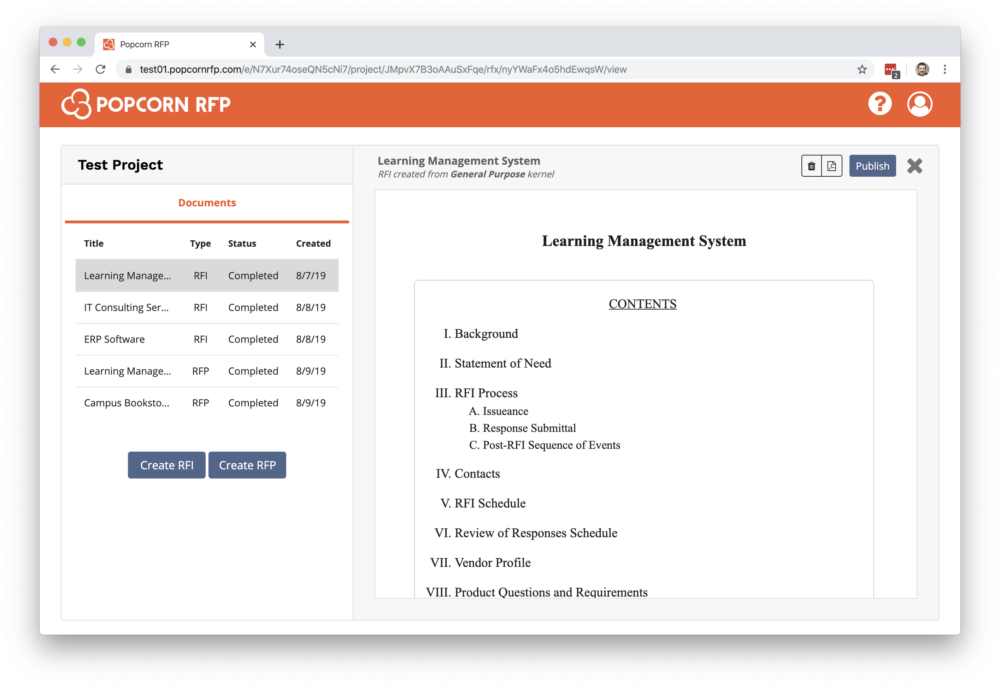 Months to Minutes: How to create, issue, and manage RFIs and RFPs (part ...